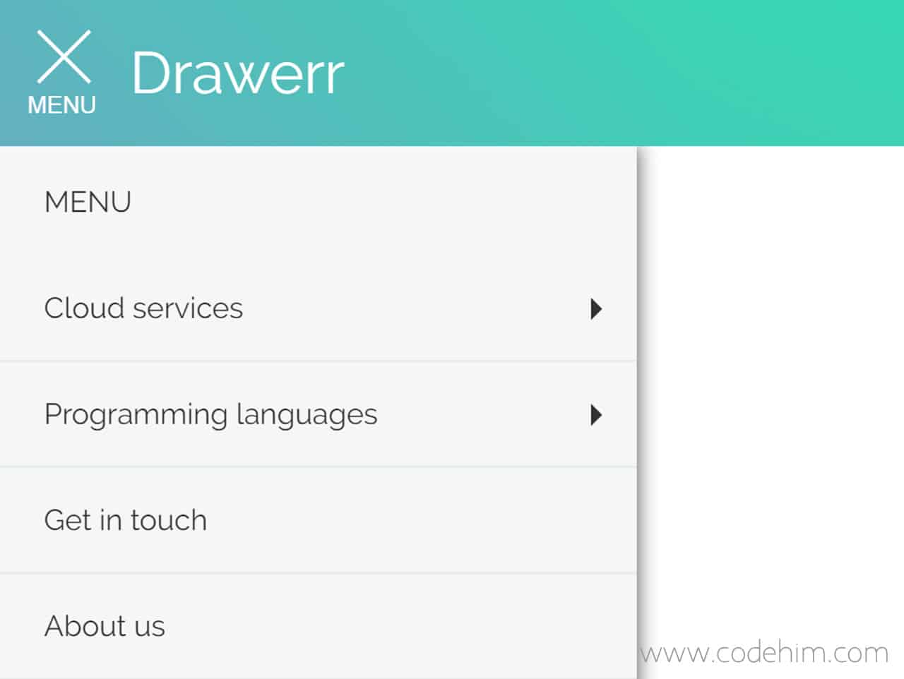 Animated Slideout Sidebar Menu with CSS3 & JavaScript — CodeHim Animated Slideout Sidebar Menu with CSS3 & JavaScript — CodeHim
