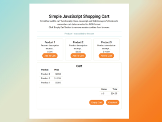 25+ Best JavaScript Shopping Cart Examples with Demo — CodeHim