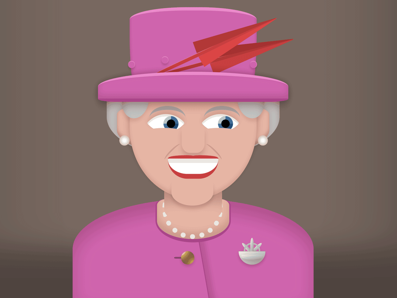 Queen Elizabeth Sketch in CSS — CodeHim