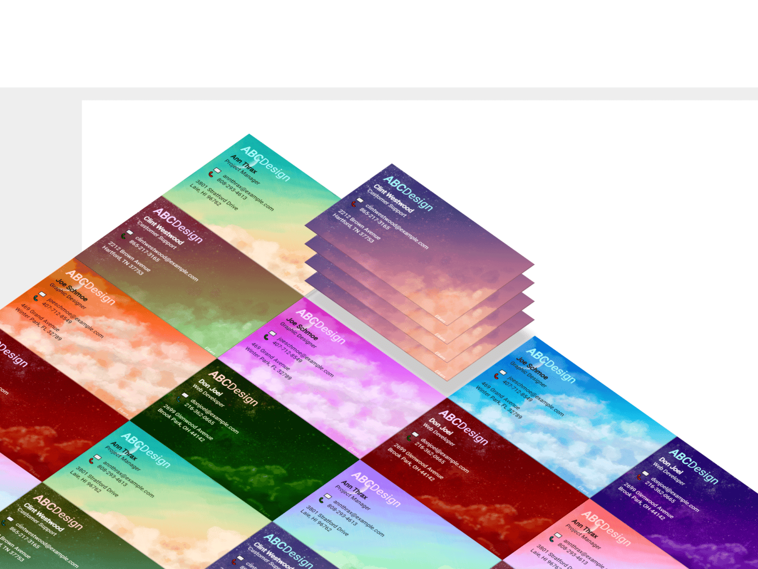 Isometric Card Grid In Html And Css — Codehim