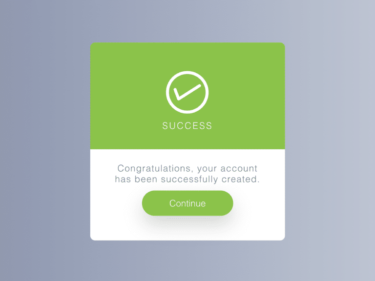 Registration Successful Message Example in HTML — CodeHim Registration Successful Message Example in HTML — CodeHim