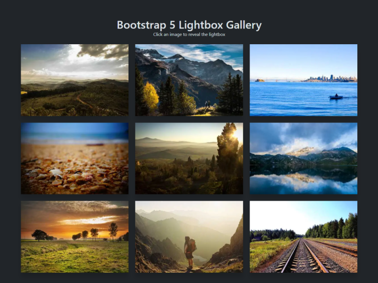 Bootstrap 5 Gallery With Lightbox — CodeHim