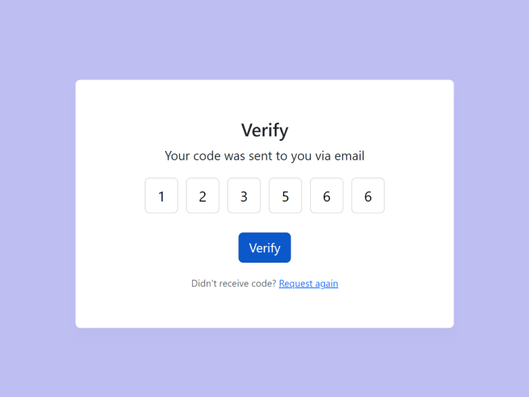OTP Input Field Using Bootstrap 5 — CodeHim OTP Input Field Using Bootstrap 5 — CodeHim