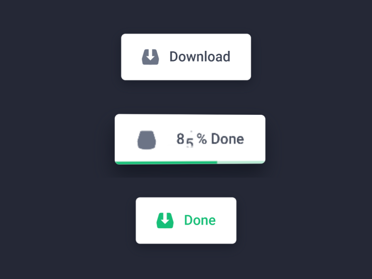Animated Download Button with Progress Bar — CodeHim