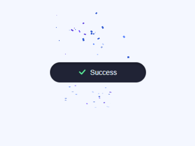 How To Make Animated Click Effect Button Using Html Css Js Confetti Animation Button On Website