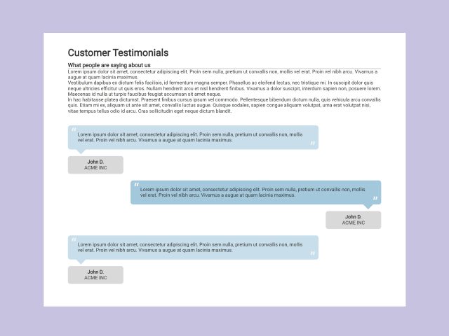 Customer Testimonials in HTML CSS — CodeHim