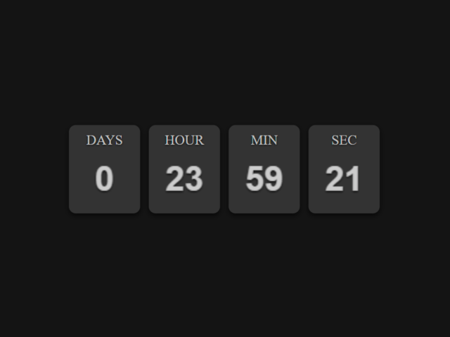 6+ Countdown Timer in HTML CSS & JavaScript 6+ Countdown Timer in HTML CSS & JavaScript