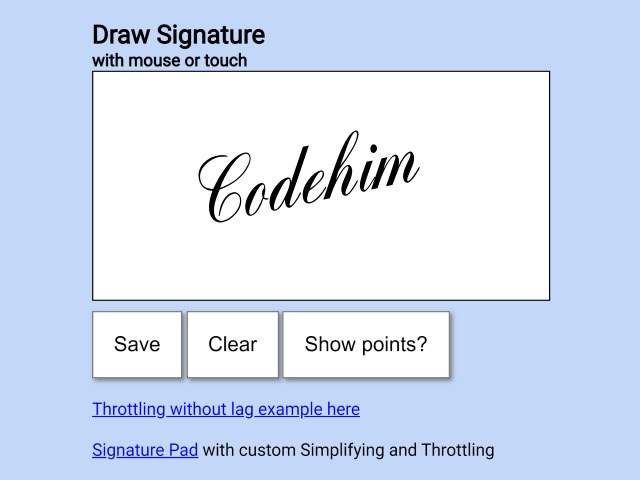 JavaScript Signature Pad Code with Example — CodeHim JavaScript Signature Pad Code with Example — CodeHim