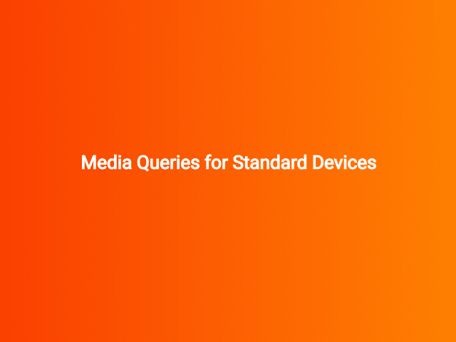 Responsive Media Queries for All Devices — CodeHim