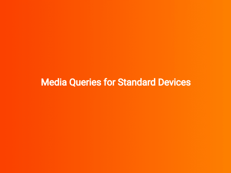 Responsive Media Queries for All Devices — CodeHim