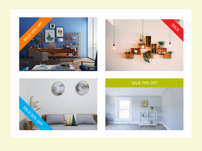 7+ Sale & Discount Ribbon and Badge in CSS — CodeHim