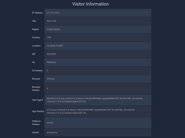 JavaScript Get Client System Information — CodeHim