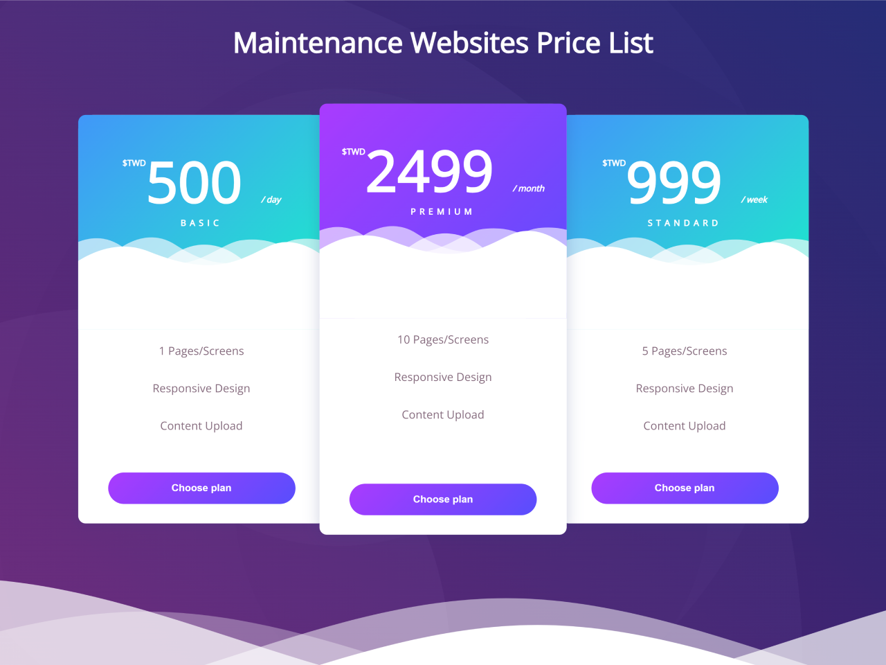 Pricing Table Design Using HTML CSS — CodeHim Pricing Table Design Using HTML CSS — CodeHim