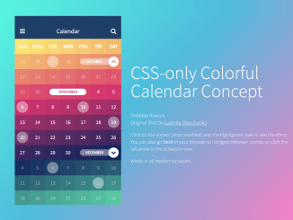 Calendar UI Using HTML and CSS — CodeHim
