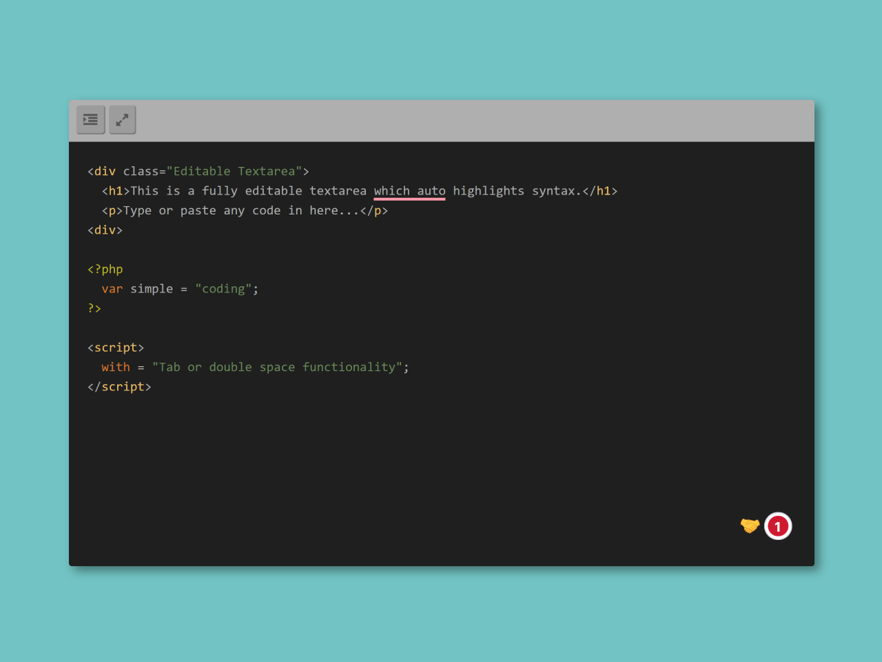 Textarea Code Editor With Syntax Highlighting — CodeHim Textarea Code Editor With Syntax Highlighting — CodeHim