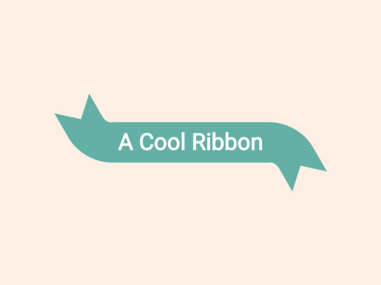 Curved Ribbon with Hover Effect Using CSS — CodeHim Curved Ribbon with Hover Effect Using CSS — CodeHim