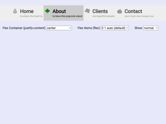 Navigation with Flexbox and SVG Icons — CodeHim