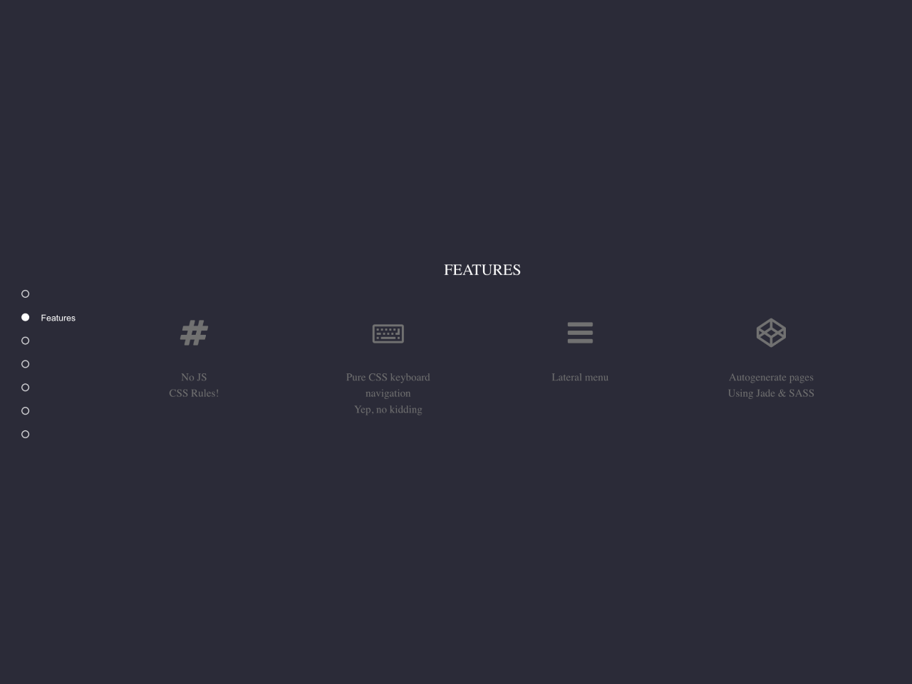 Pure CSS One Page Vertical Navigation — CodeHim Pure CSS One Page Vertical Navigation — CodeHim